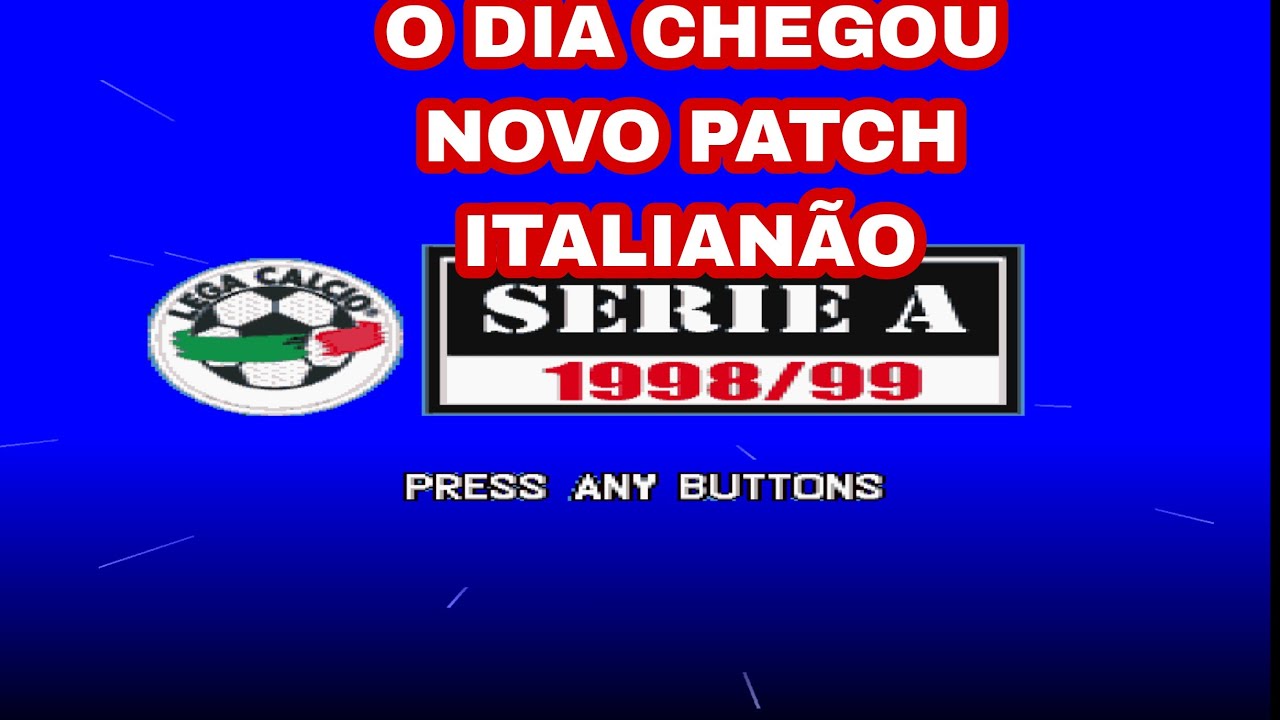 SAIU O DIA CHEGOU NOVO PATCH CÁLCIO ITALIANÃO 1998/1999 ESSE E MUITO ...
