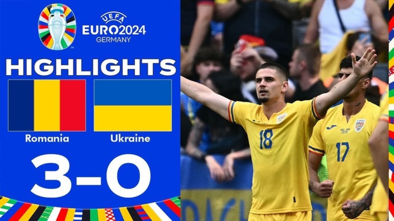 Romania vs Ukraine 3-0 |All Goals and extended highlights |Euro 2024 ...