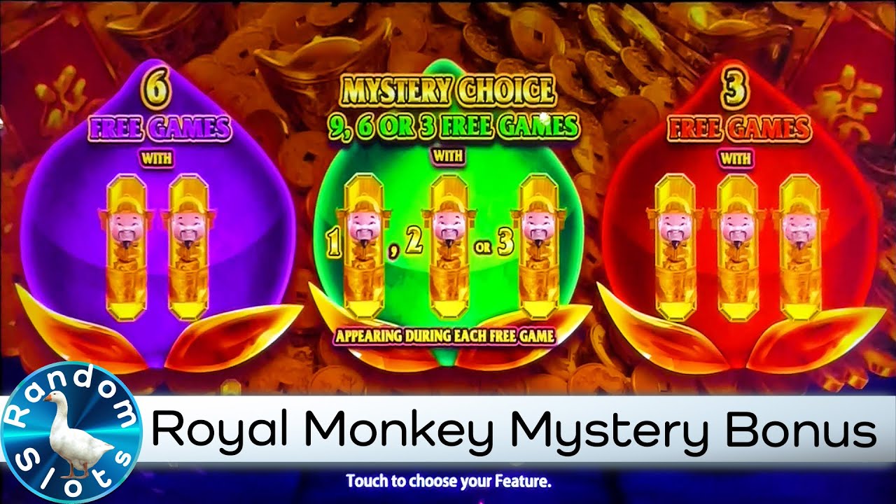 Royal Monkey Slot Machine Mystery Choice Bonus - YouTube