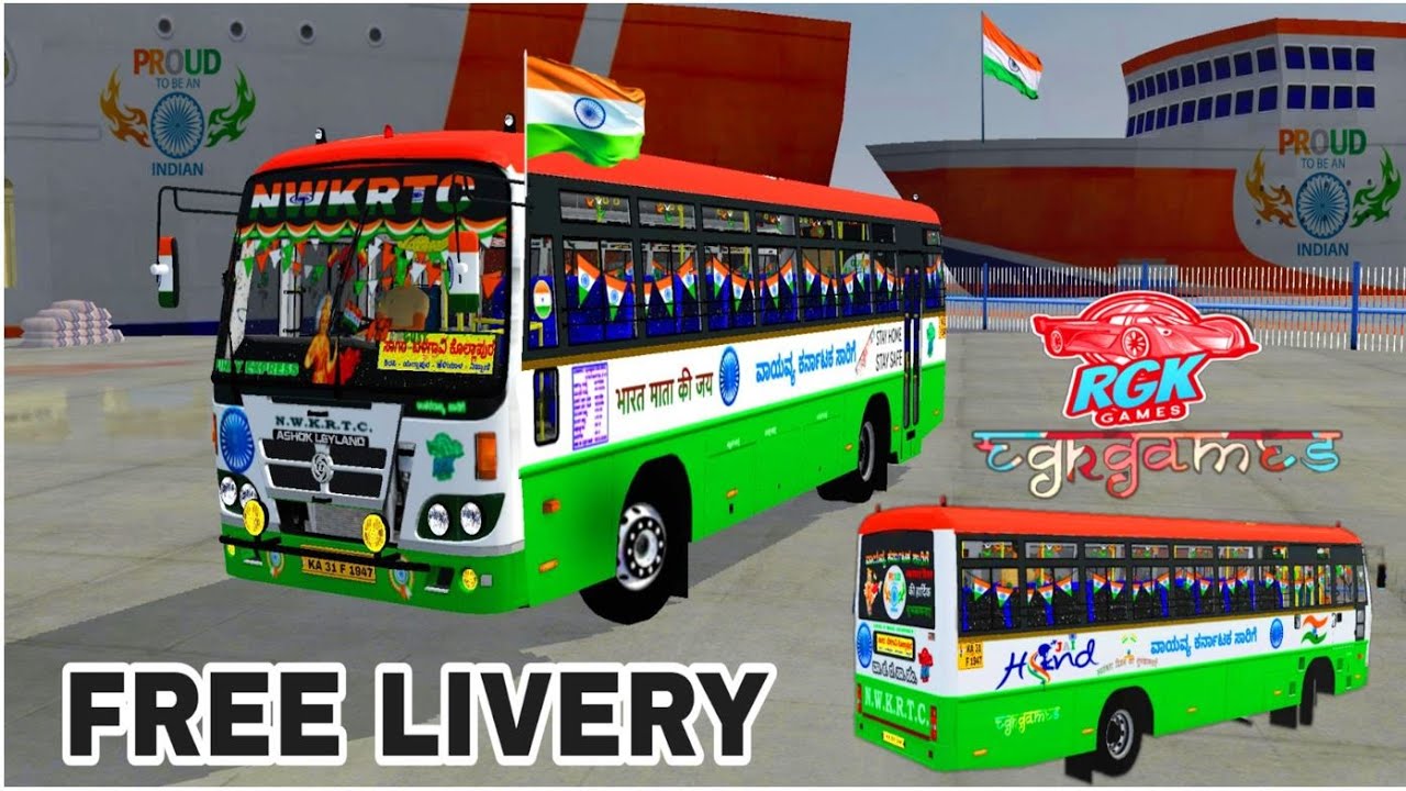 NWKRTC LIVERY | KSRTC LIVERY | 75th independence day special edtion ...