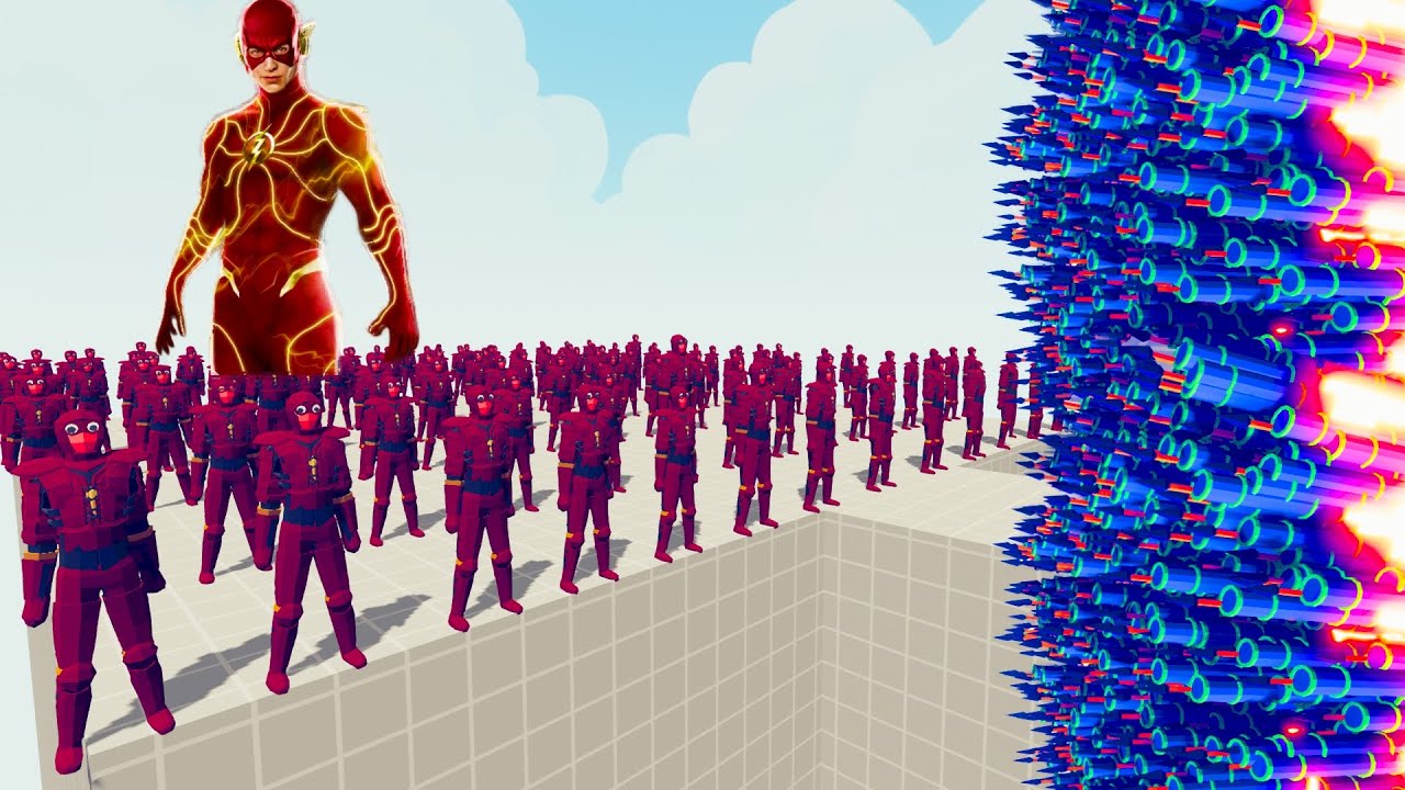 100X DC FLASH + GIANT vs ALL OVERPOWERED UNITS TABS - Totally Accurate ...