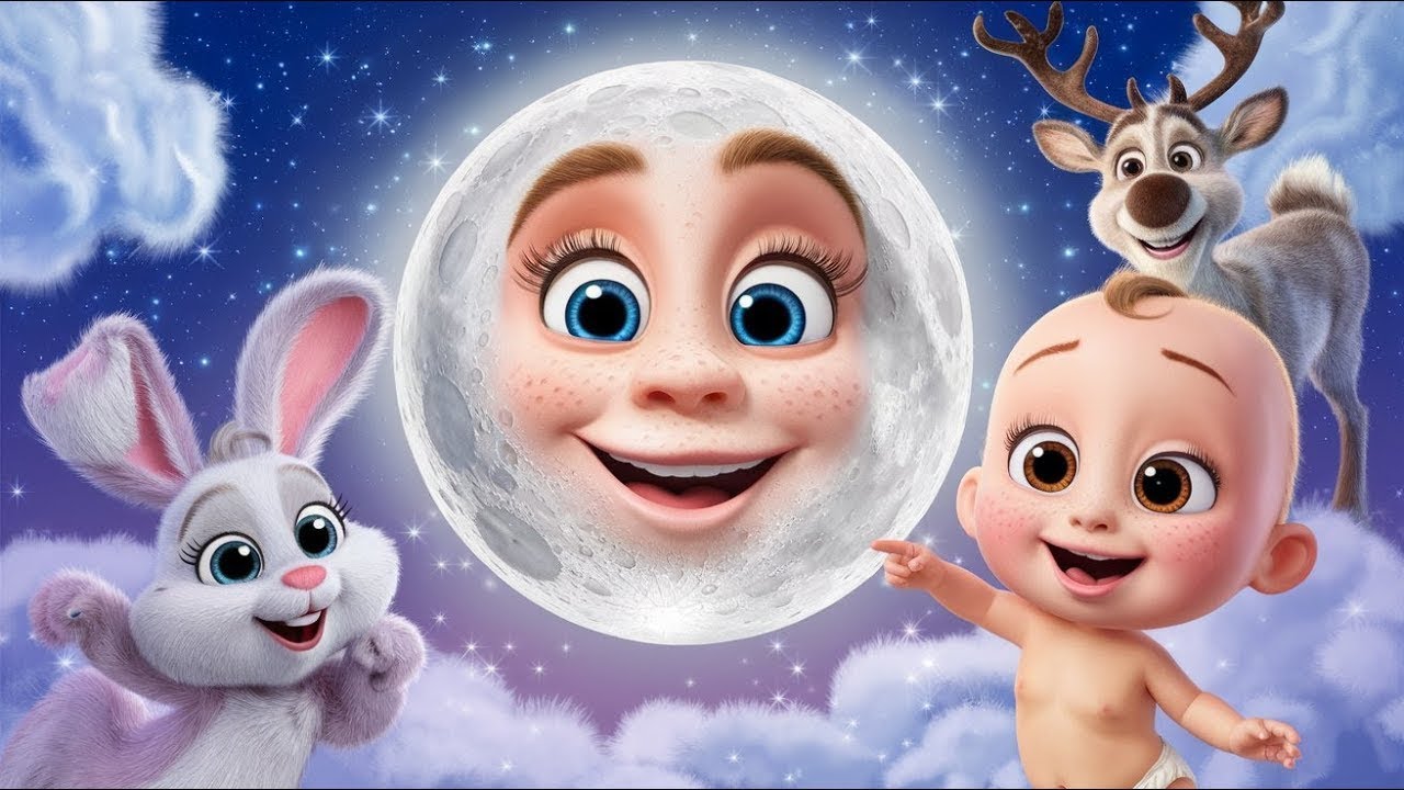 चंदा मामा दूर के Chanda Mama Door Ke I 2D Hindi Rhymes For kids ...