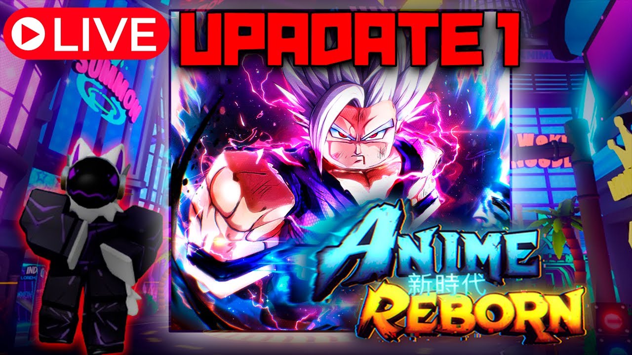 🔴LIVE - UPDATE 1 DO ANIME REBORN: NOVOS CÓDIGOS, PERSONAGENS E MAIS ...