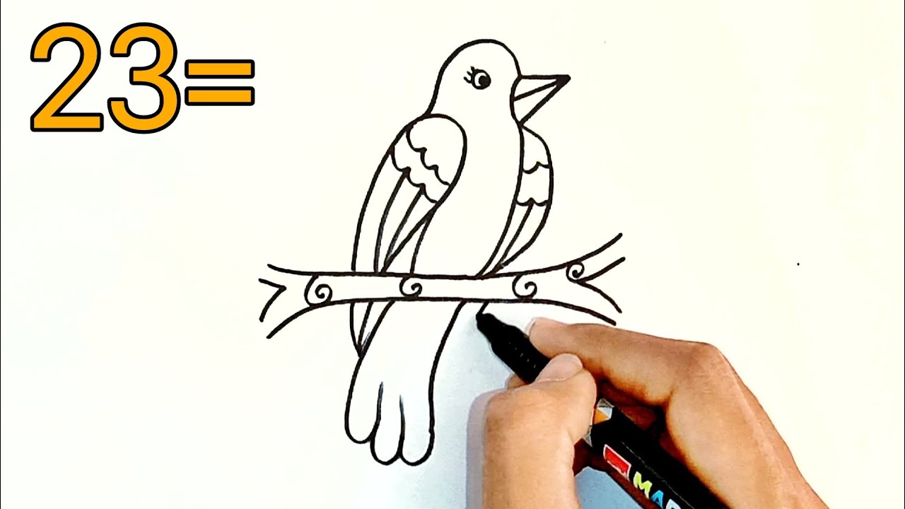 23 Turn InTo Beautiful Birds Drawing | How To Draw Cute Birds ...