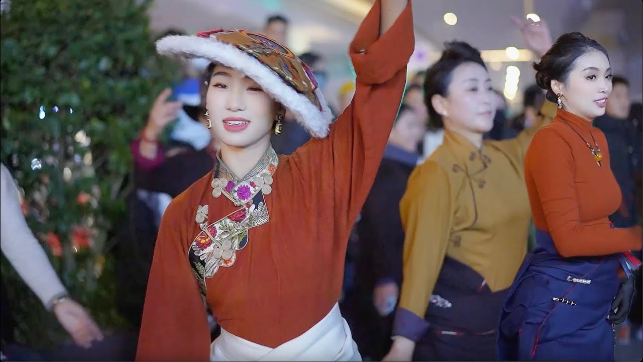 Beautiful Tibetan women and Tibetan songs, Tibetan culture - YouTube