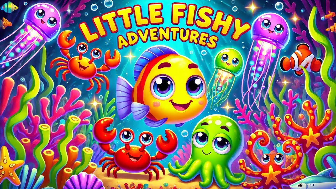Little Fishy Adventures: A Fun Underwater Journey! | Rainbow 🌈 Songs ...