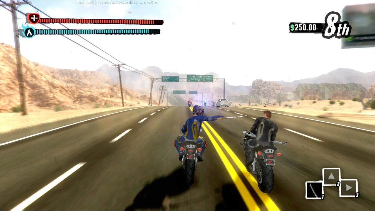 Ninja Sword in Road Rash Road Redemption - YouTube