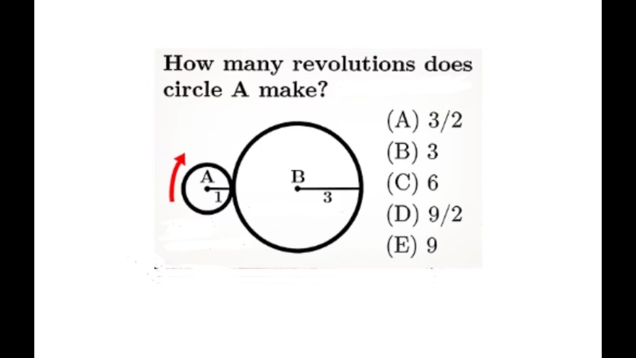 How Many Revolutions Does Circle A Make? - YouTube