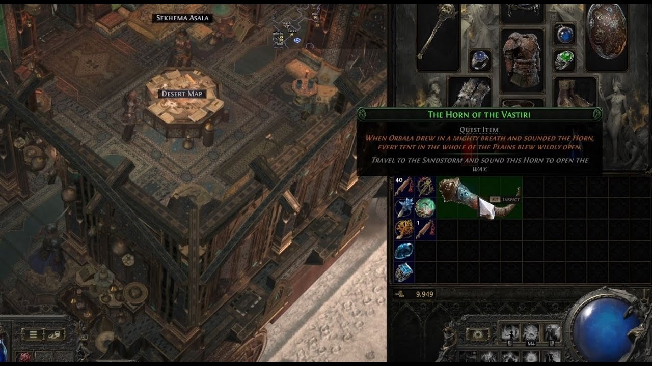 POE2│Quest - Use the Desert Map to get back to the Sandstorm at the ...