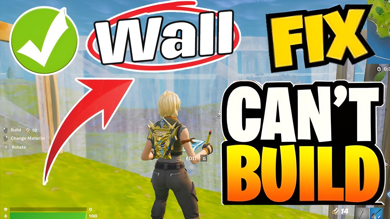 How to FIX WALL Build "F" Keybind Not Working | Fortnite Wall Build not ...