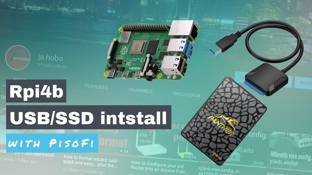 PisoFi + rp4 + usb/ssd install - YouTube