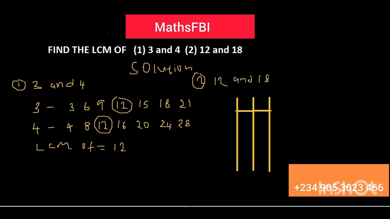 Simple Methods to Find LCM (Least Common Multiples) - YouTube