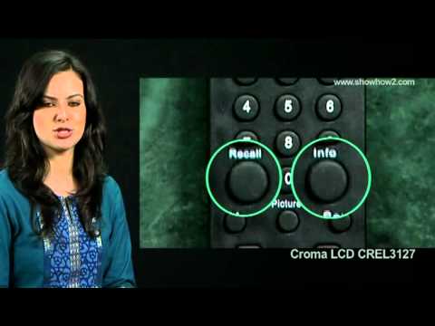 Croma LCD TV - How to Use the Remote - YouTube