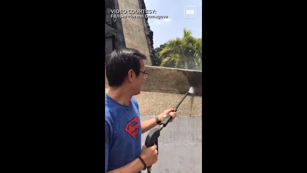 Mayor Isko orders the power washing of the Andres Bonifacio Monument in ...