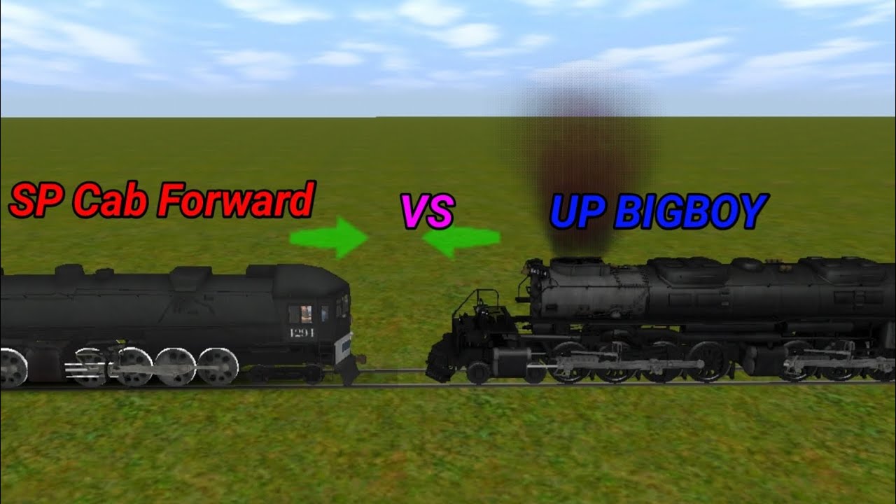 SP Cab Forward VS UP BIGBOY trainz simulator android - YouTube