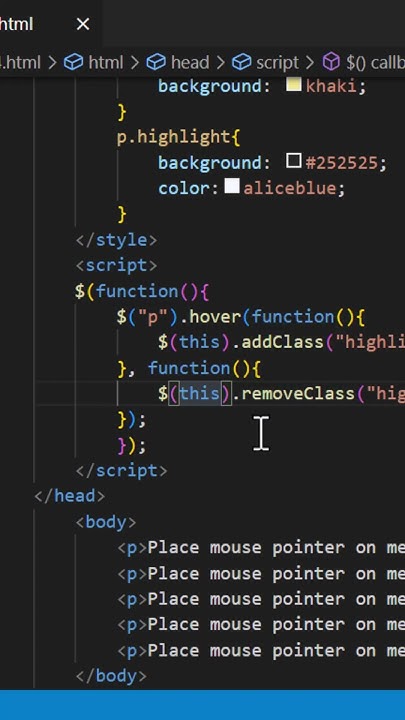 Executing A Function On Hover Event In Jquery Shorts Coding Jquery Html Css Javascript