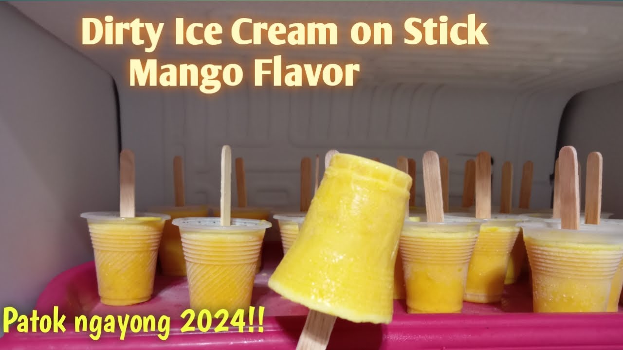 Dirty Ice Cream on Stick Mango Flavor ll Mango Ice Cream Stick ll ...