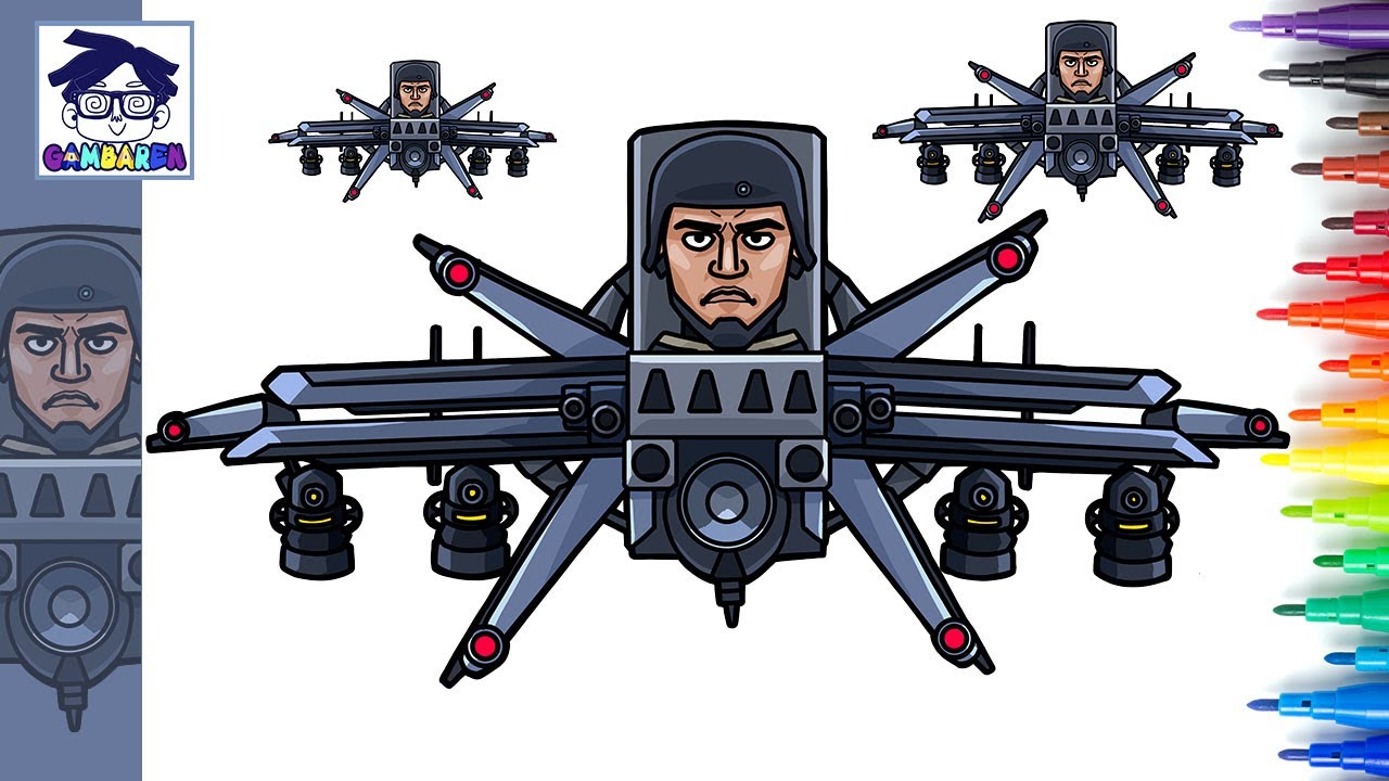 Cara Menggambar Obliterator Asto Toilet Skibidi Toilet episode 74 ...