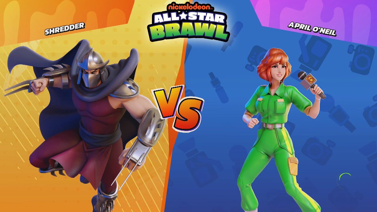 Nickelodeon All-Star Brawl | Shredder (Alt) VS April O'Neil (Alt) - YouTube