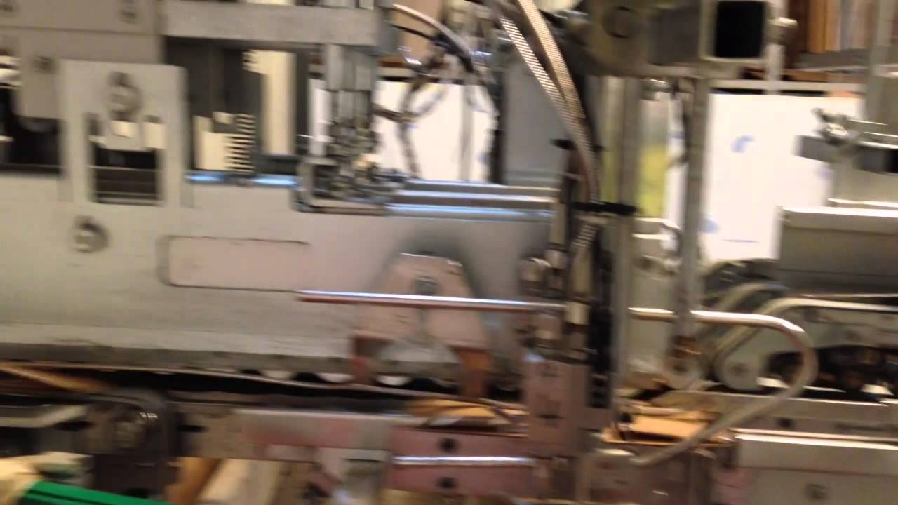 Bobst vision fold multi point gluer - YouTube
