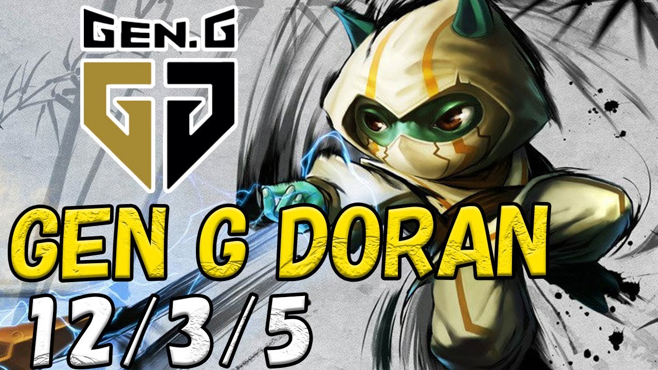 Gen.G Doran ケネン(Kennen) VS フィオラ(Fiora) TOP patch 12.20 NA RANK - YouTube