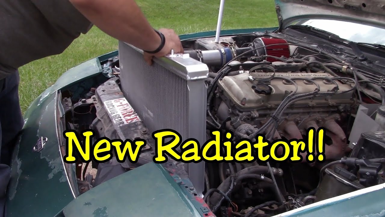 240sx S13 ISR Radiator Install - YouTube