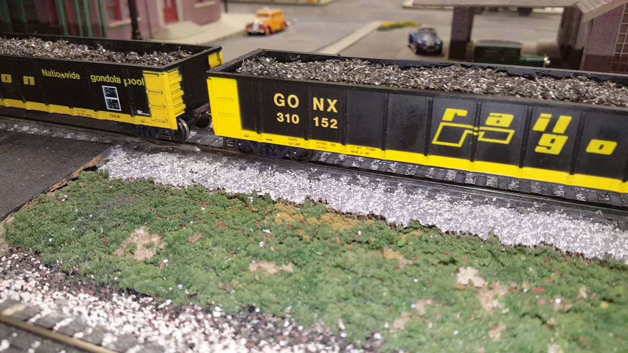 CR scrap train with 19 live scrap loads - YouTube