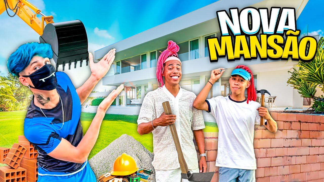 VAMOS CONSTRUIR A NOVA MANSÃO DA ALCATEIA *Com vários youtubers - YouTube