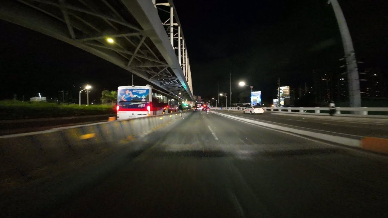 Nightdrive Along Entire EDSA Southbound (Monumento to SM MOA Rotunda ...