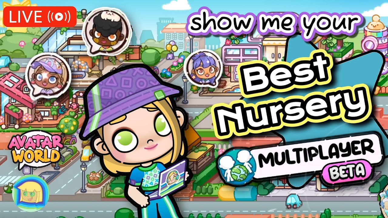 (LIVE) Show me your **BEST NURSERY** (Avatar World Multiplayer with ...