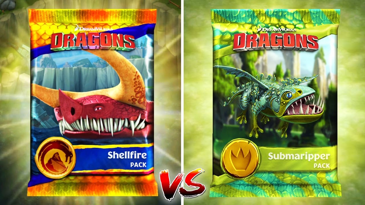 LEGENDARY SHELLFIRE PACK Vs SUBMARIPPER PACK - Dragons: Rise of Berk ...