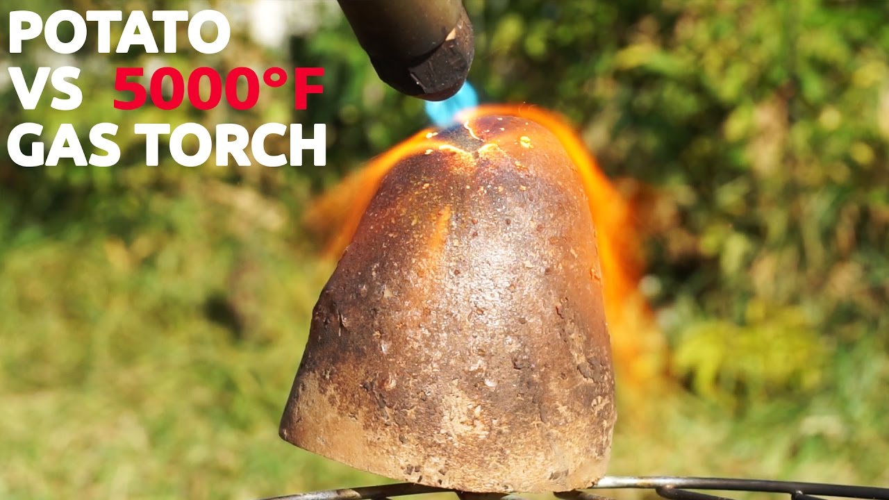 POTATO vs GAS TORCH - YouTube