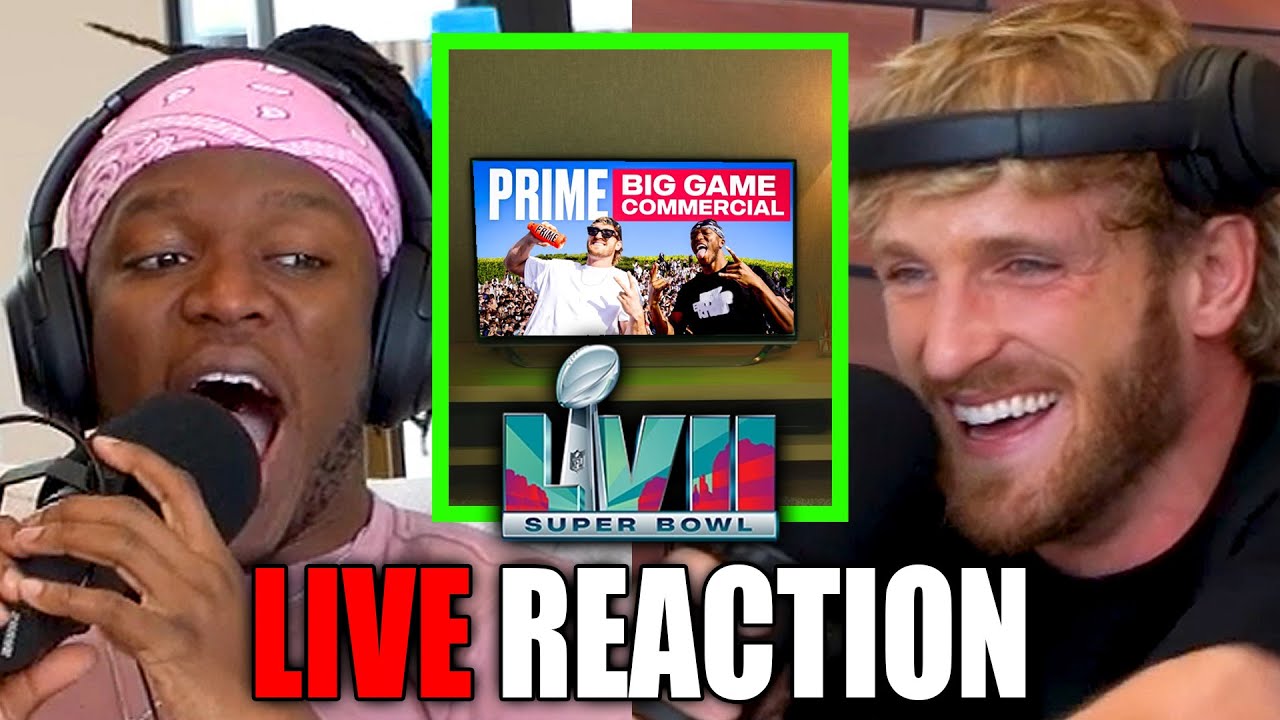KSI & Logan Paul's LIVE REACTION To PRIME's Commercial! - YouTube