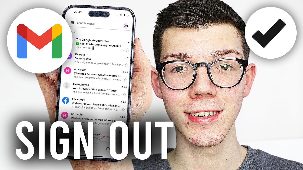How To Sign Out Of Gmail On iPhone - Full Guide - YouTube