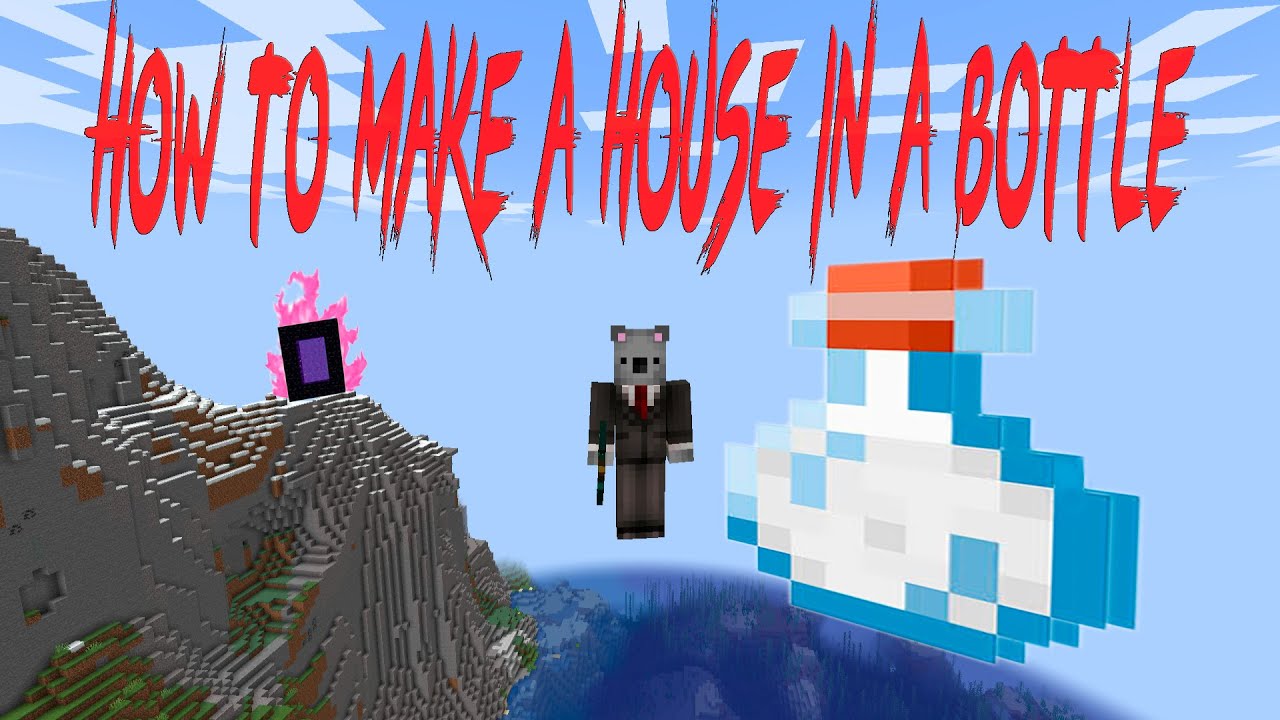 how to build a house in a bottle in minecraft 🔥 - YouTube