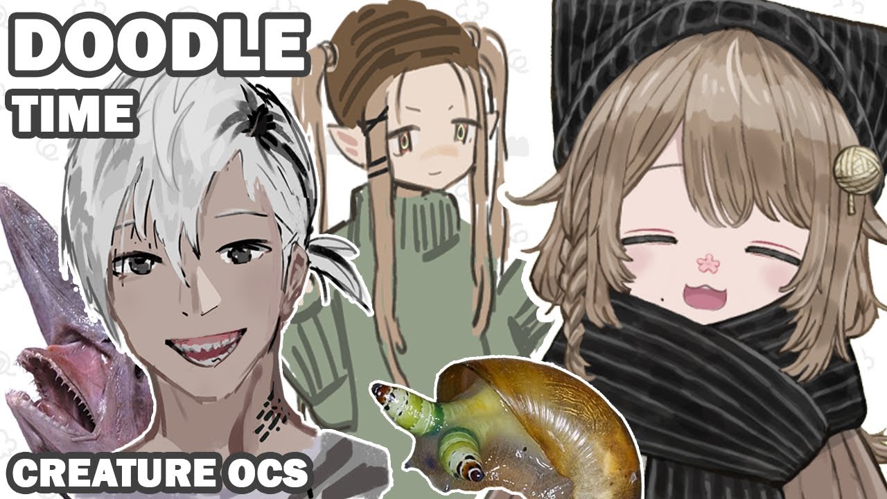 【DRAWING】Creature OC Doodle Time!【Tabby | Vtuber】 - YouTube