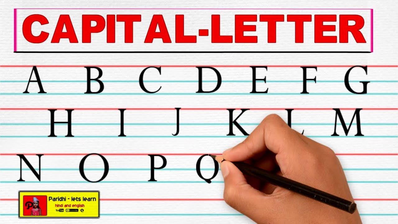 ABCD | abc writing | बच्चों की एबीसीडी | Write the Alphabet - English ...