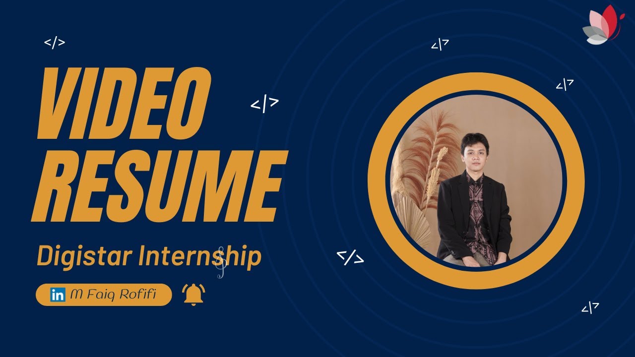 From Passion to Innovation - My Digistar Internship Video Resume as a ...