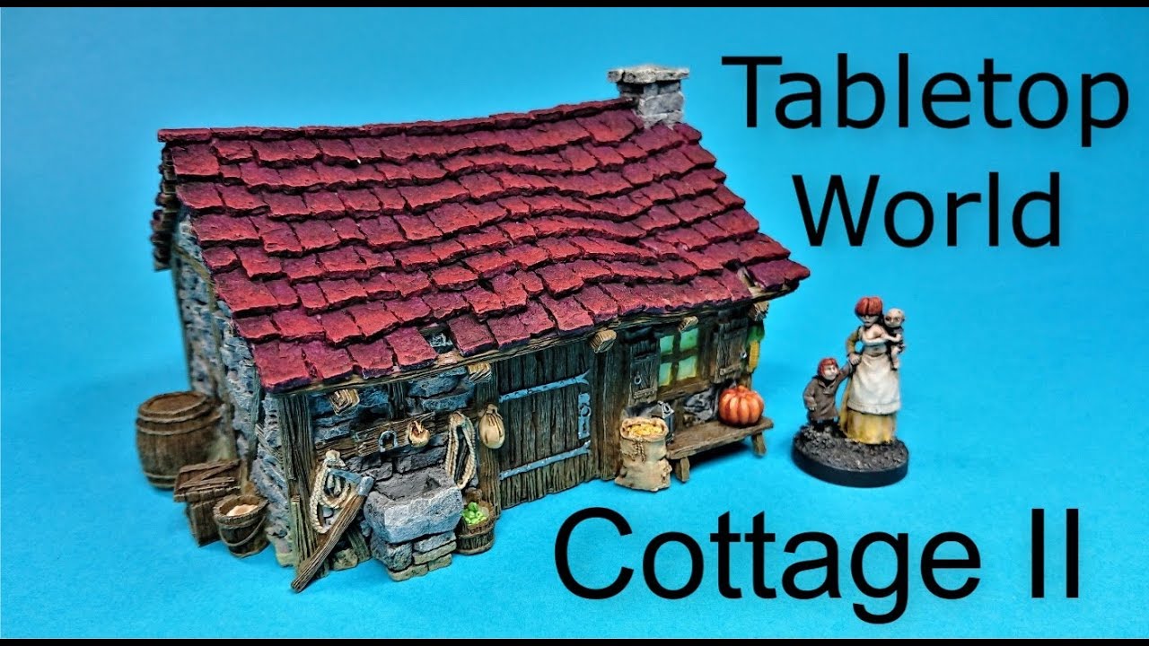 Tabletop World Part 1, Cottage II. Build and Paint. - YouTube
