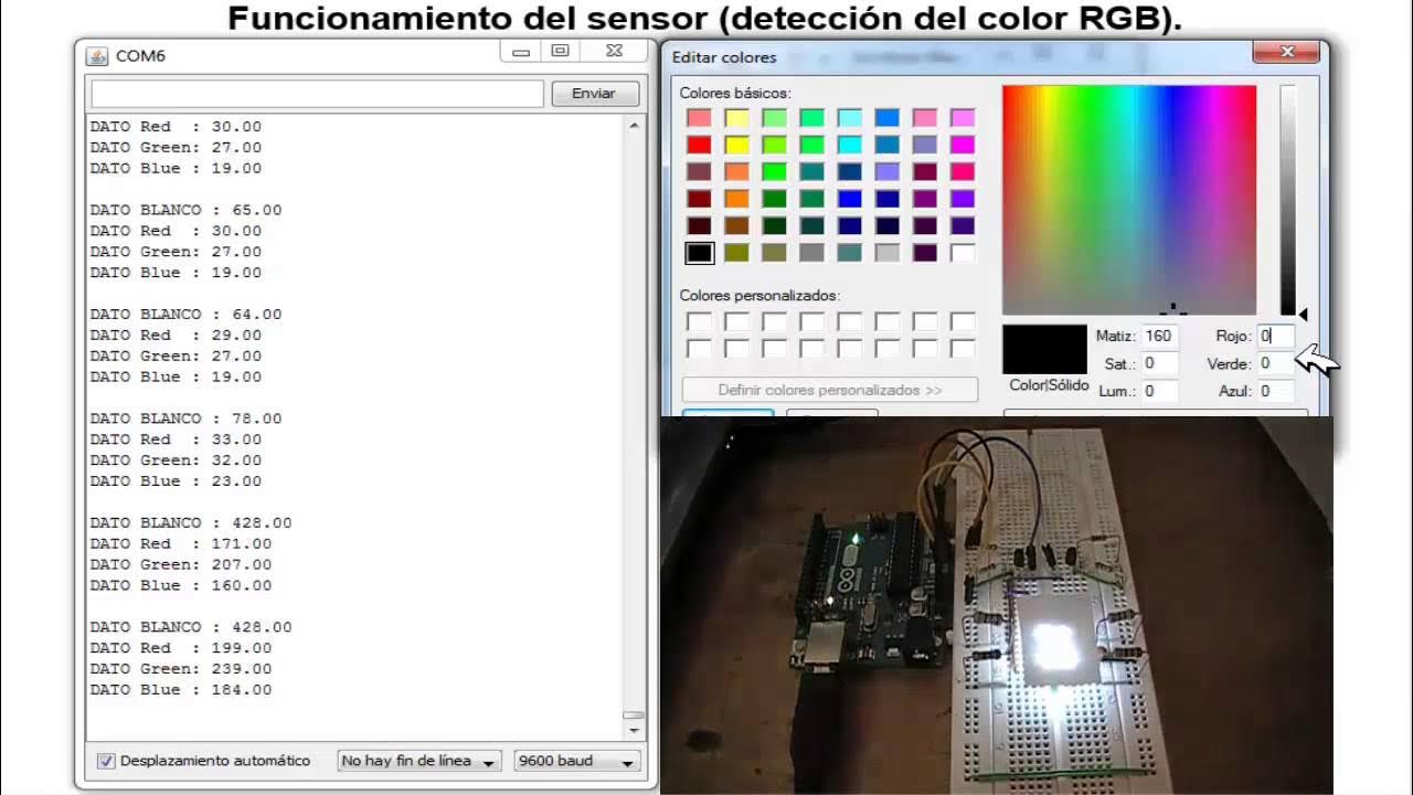 SENSOR DE COLOR TCS3414 RGB I2C - YouTube