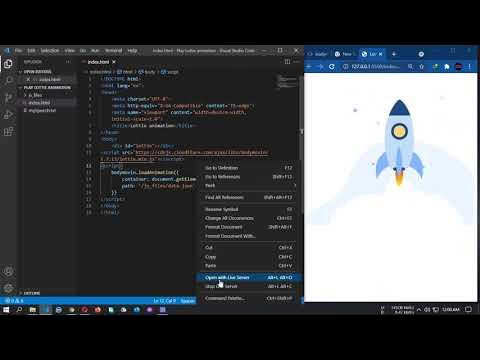 how to animate lottiefiles/JSON data inside html file. - YouTube