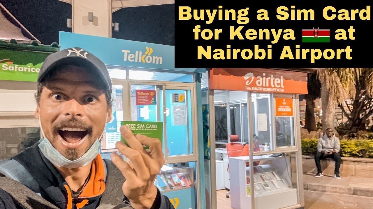 Buying a Sim Card for Kenya at Nairobi Airport - YouTube