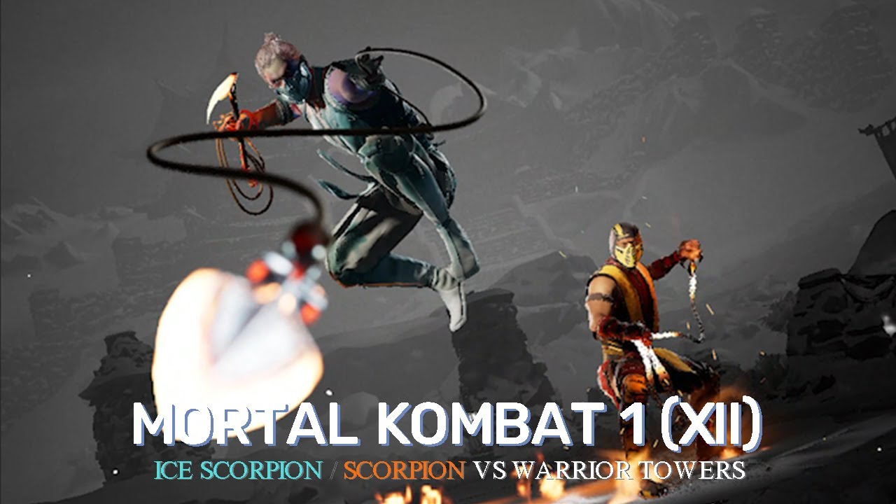 Mortal Kombat 1 [PC] - Ice Scorpion / Scorpion VS Klassic Towers (Warrior) - YouTube