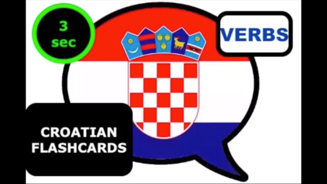THINK in CROATIAN: Powerful Flashcard Lesson *VERBS* - YouTube
