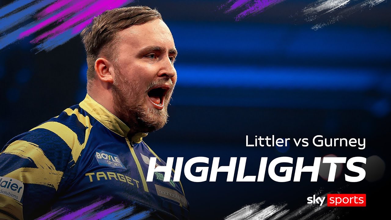 Littler BREEZES past Gurney | Luke Littler vs Daryl Gurney | Grand Slam ...