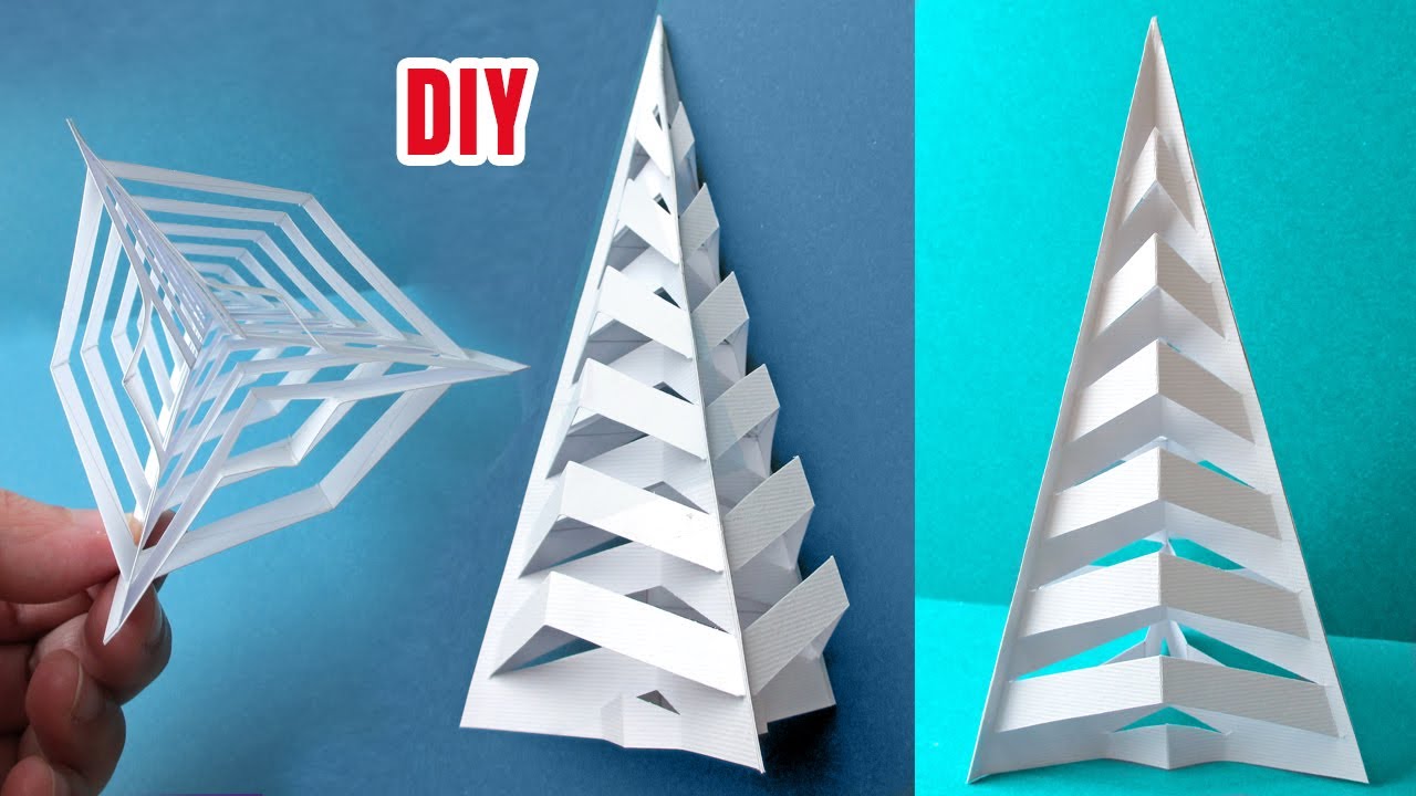 How to make Paper Christmas Tree🎄| DIY | How To Make a 3D Christmas ...