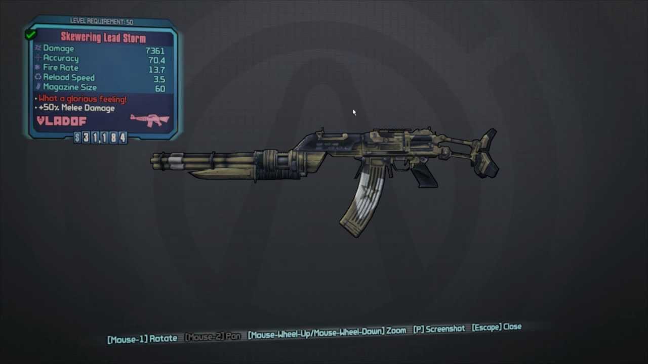 Borderlands 2: Hammerlock DLC - Lead Storm Seraph Assault Rifle - YouTube