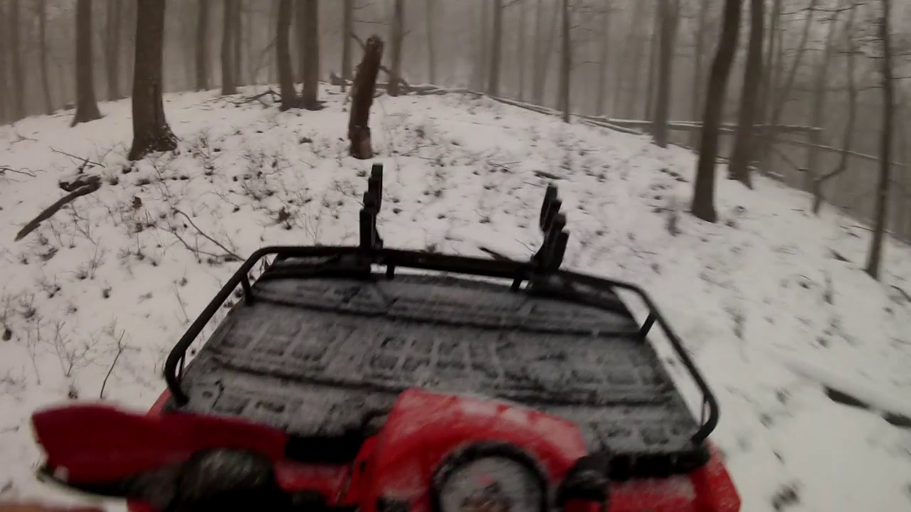 Short Fast Blast ATV Snow Three Brothers Retreat - YouTube