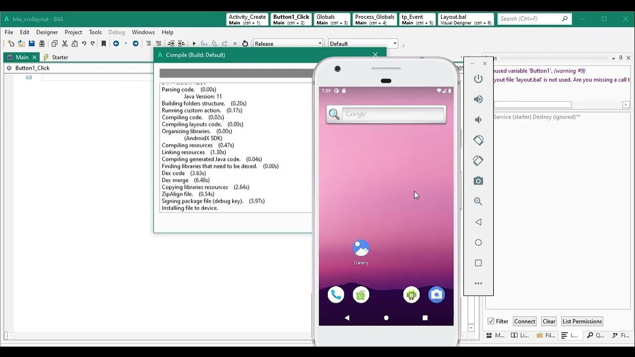 B4A- importing the android time picker widget - YouTube