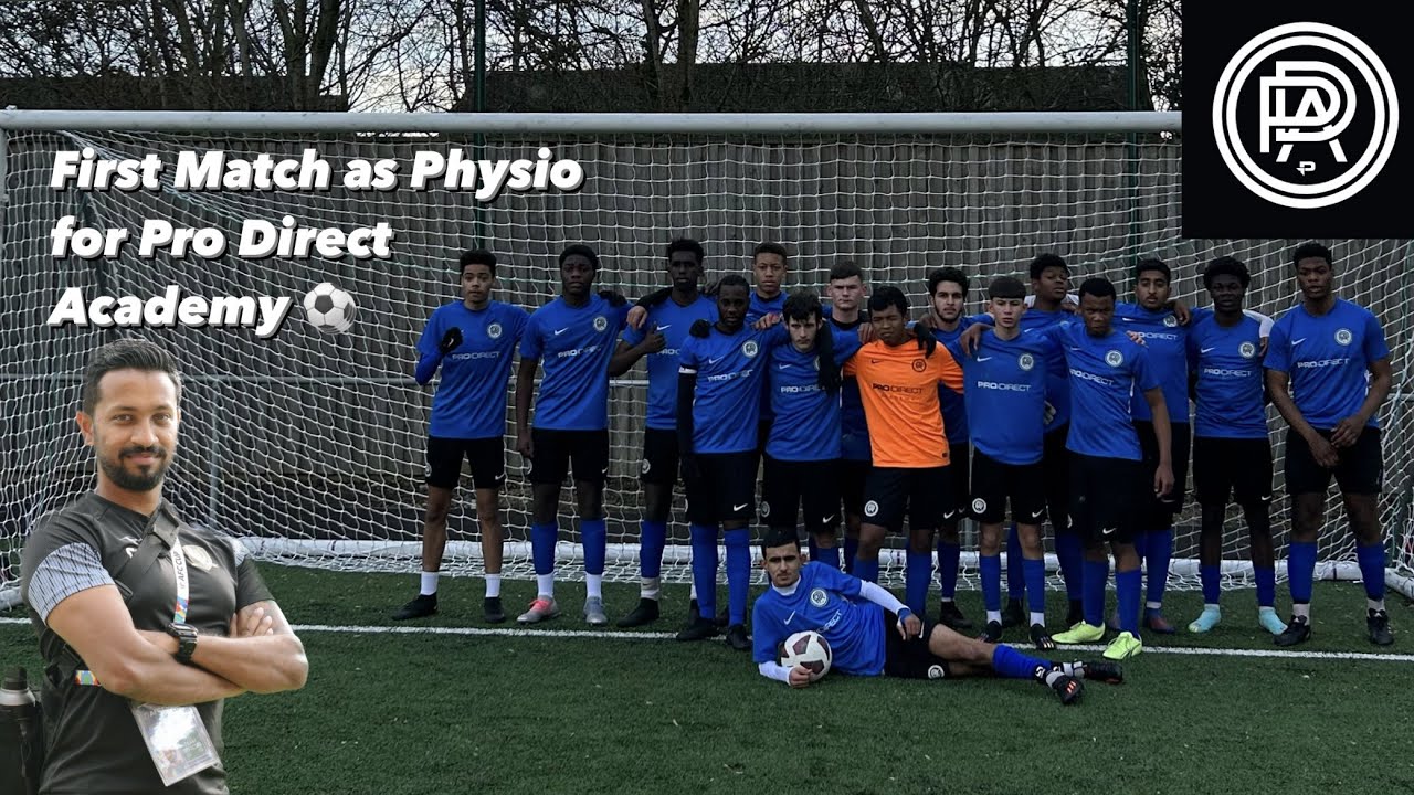 My First Match as Physio for Pro Direct Academy - YouTube